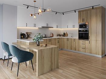 Gray Single Shaker GSS Kitchen Cabinets | Oppein Cabinetry