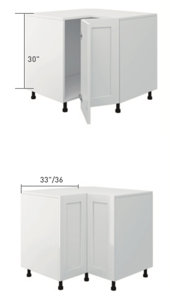 White Slim Shaker SSW kitchen cabinets | Oppein Cabinetry