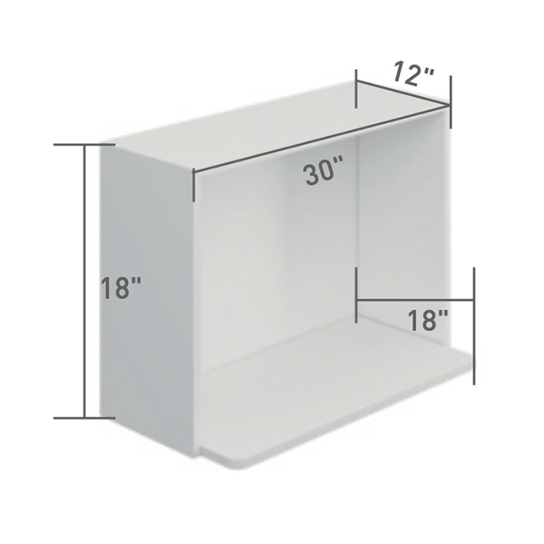 White Single Shaker WSS kitchen cabinets | Oppein Cabinetry