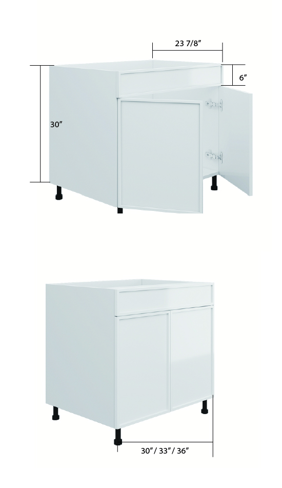 Blue Single Shaker BSS kitchen-cabinets | Oppein Cabinetry