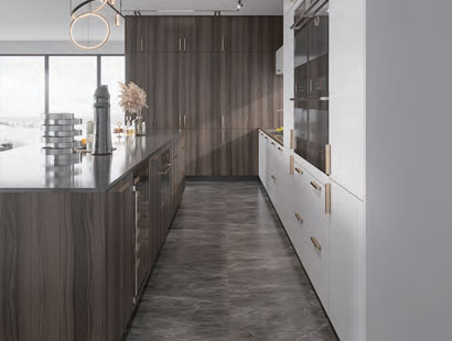 Smoked Oak MSO Kitchen Cabinets | Oppein Cabinetry