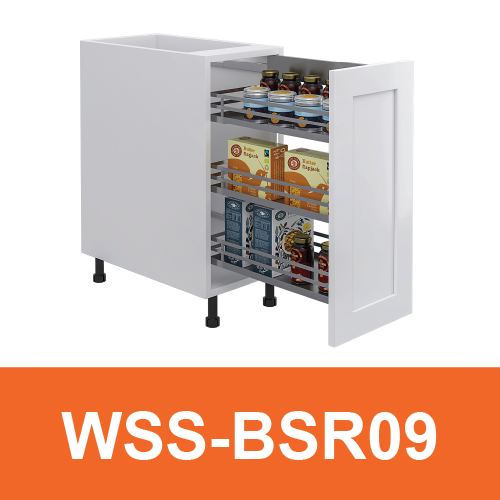 White Single Shaker WSS kitchen cabinets | Oppein Cabinetry